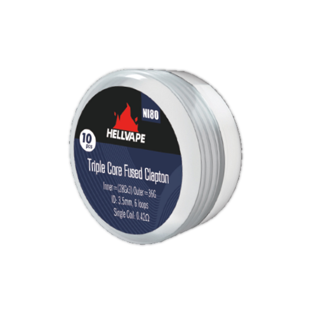 Койл Hellvape N80 0.42Ом Triple Core Fused Clapton - купить в Москве и ...